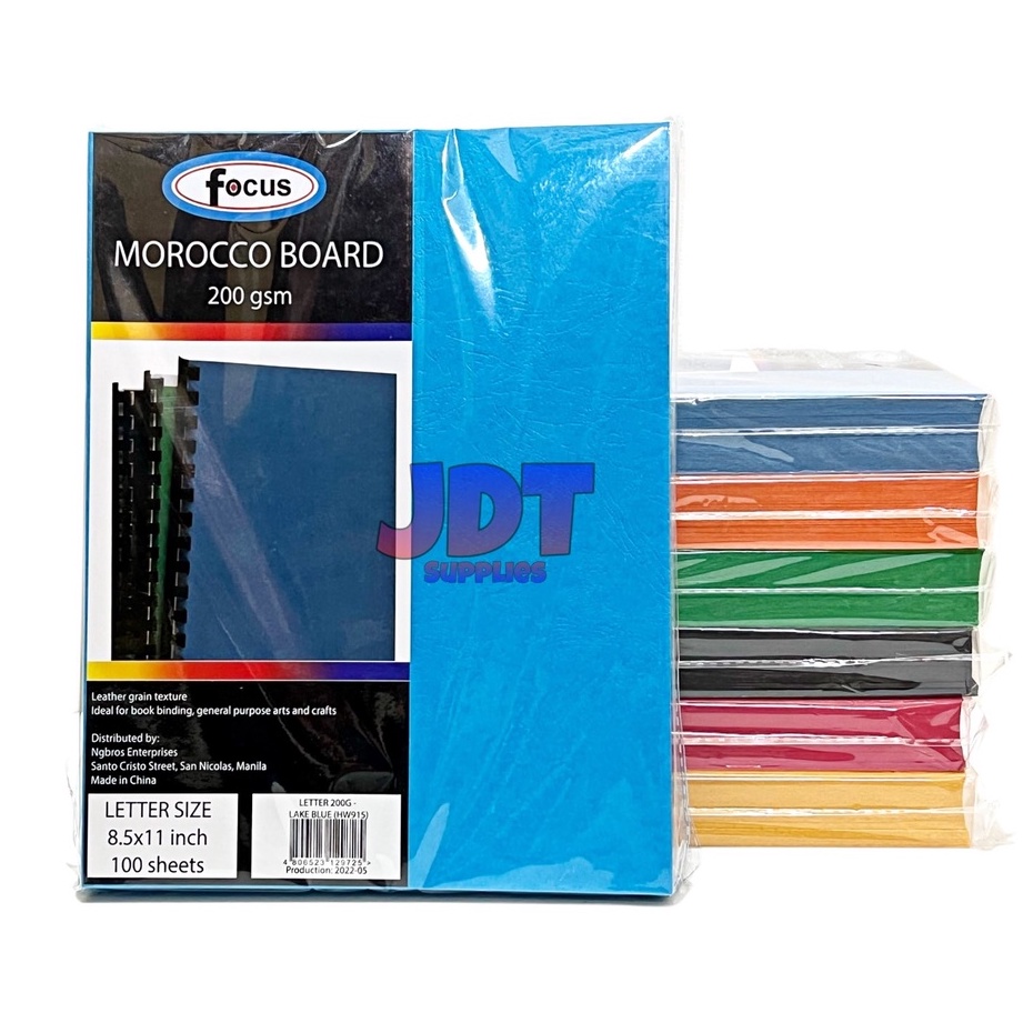 Focus 200gsm Morocco Board/Paper Binding Cover [Short/A4/Long Size ...