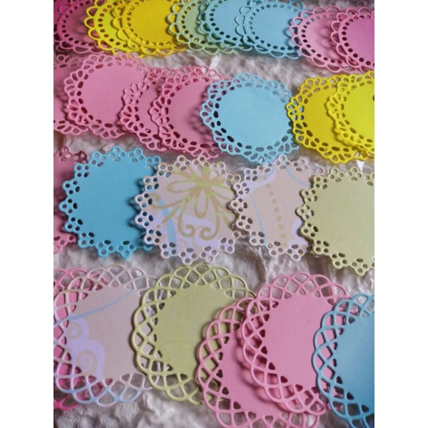 30pcs Mini paper Doilies/Lace/flower for journals Handmade | Shopee ...