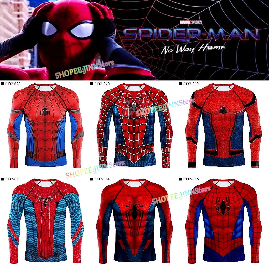 JINN Spider-Man 3D Muscle Men's Spiderman Tight Training Sports Fitness ...