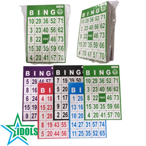 Bingo Card Per Pack (assorted) 100pcs | Shopee Philippines
