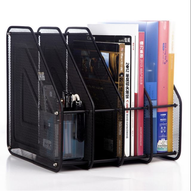 Wire Mesh 4 - Tier File Frame/File Bar/Magazine Rack | Shopee Philippines