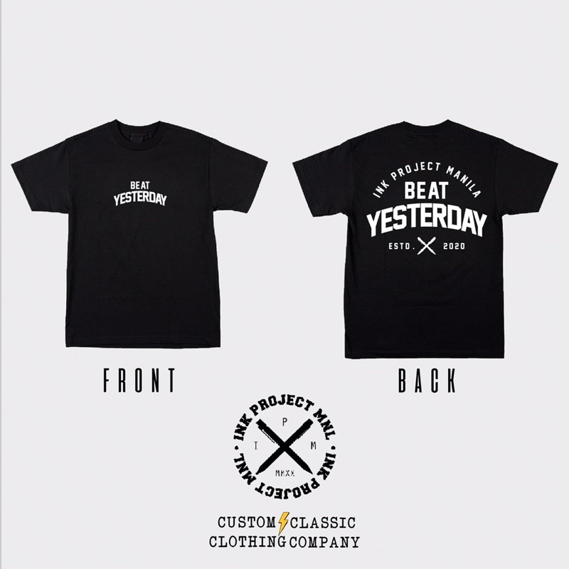Beat Yesterday Oversized IPM Shirt with FREE STICKER | Shopee Philippines