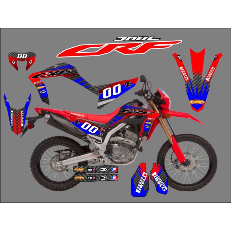 Honda crf 300L full body decals | Shopee Philippines