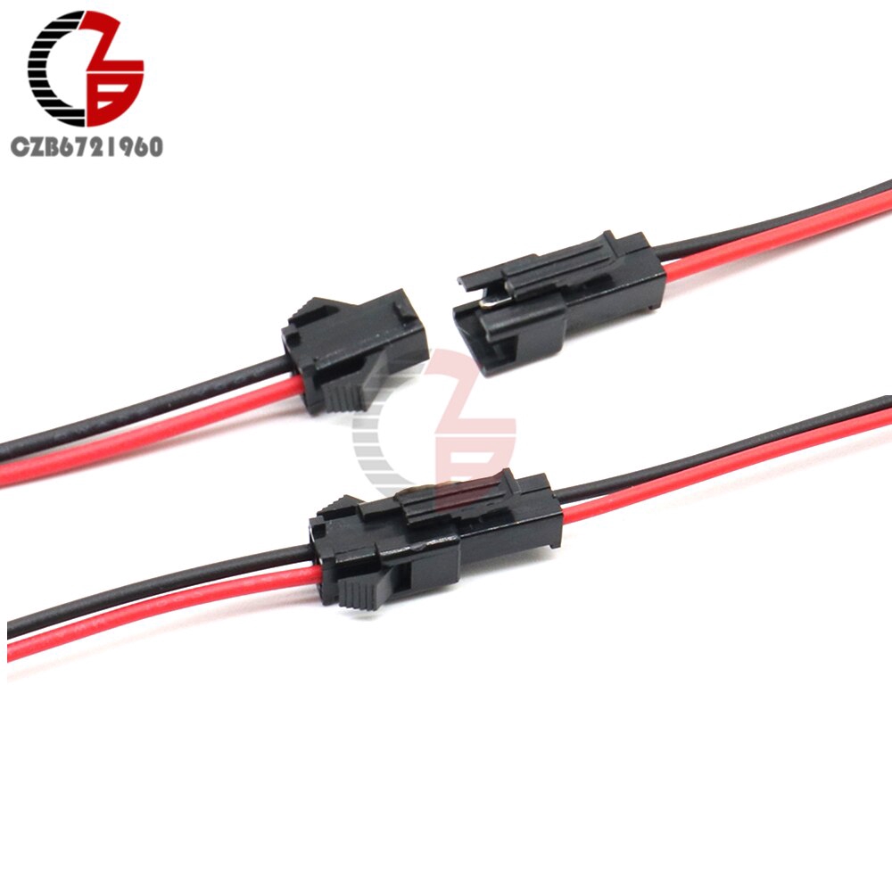 5Pair 15cm SM 2Pin 3Pin Male to Female JST Connector Plug Cable for LED ...