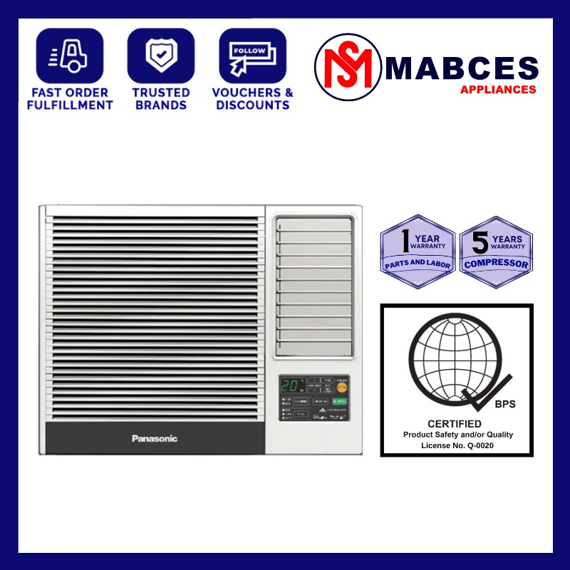 Panasonic 0.75HP Compact Window Type Aircon Non Inverter with Remote CW ...