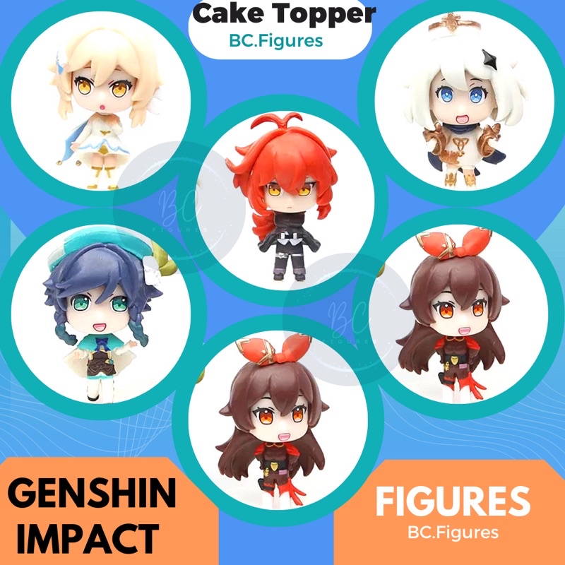 Genshin Impact Figures - Set of 6s | Shopee Philippines