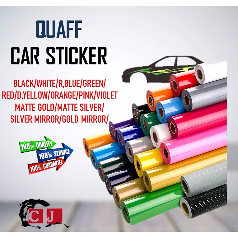 QUAFF CAR STICKER (10 METERS PER ROLL) | Shopee Philippines