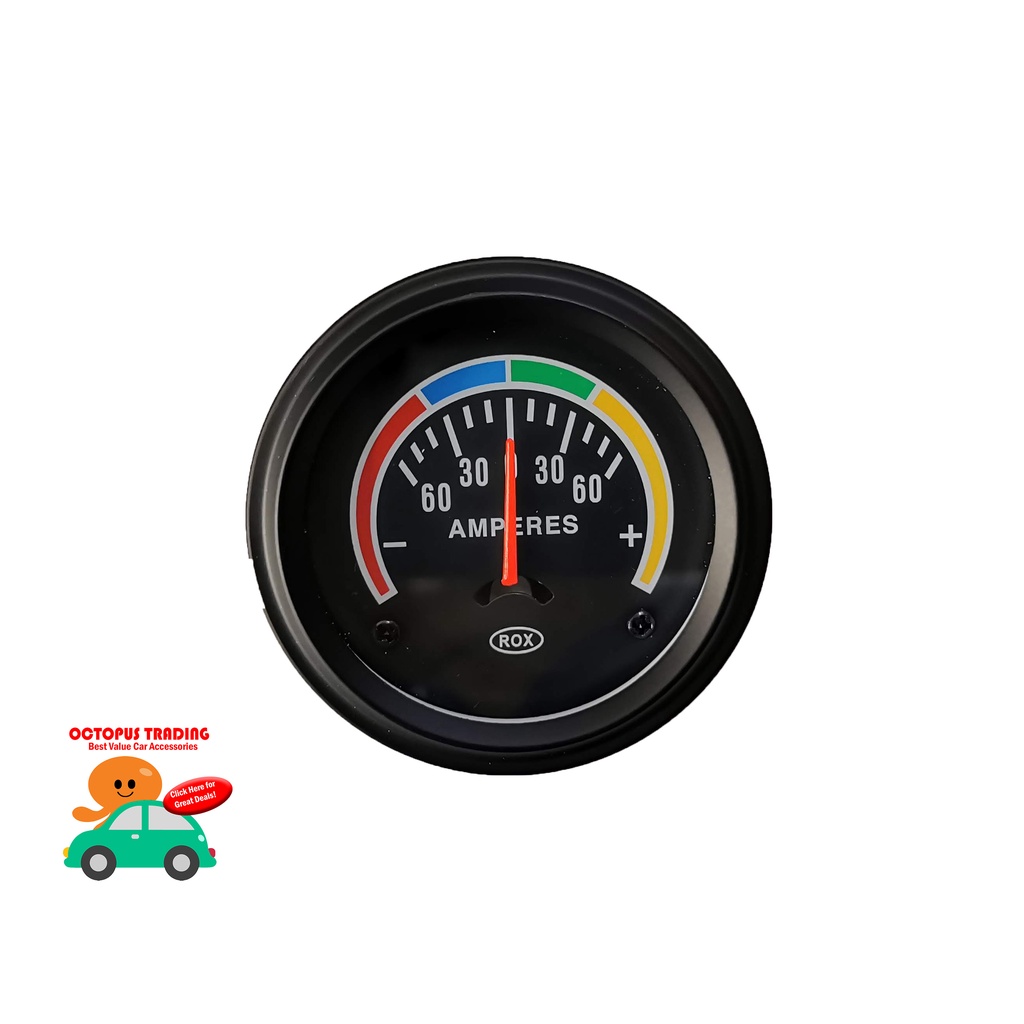 Rox Amp Gauge Ammeter for Universal Ampere Measurement Use good for ...