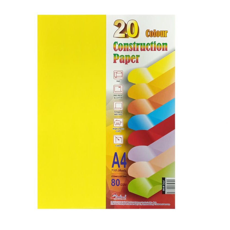 A4 Color Paper 80gsm 210mm x 297mm Fax pre-print & letter, typing ...