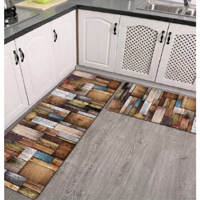 2pcs Kitchen mat, doormat, rug, bathroom carpet, Anti-Slip mat 2pcs ...