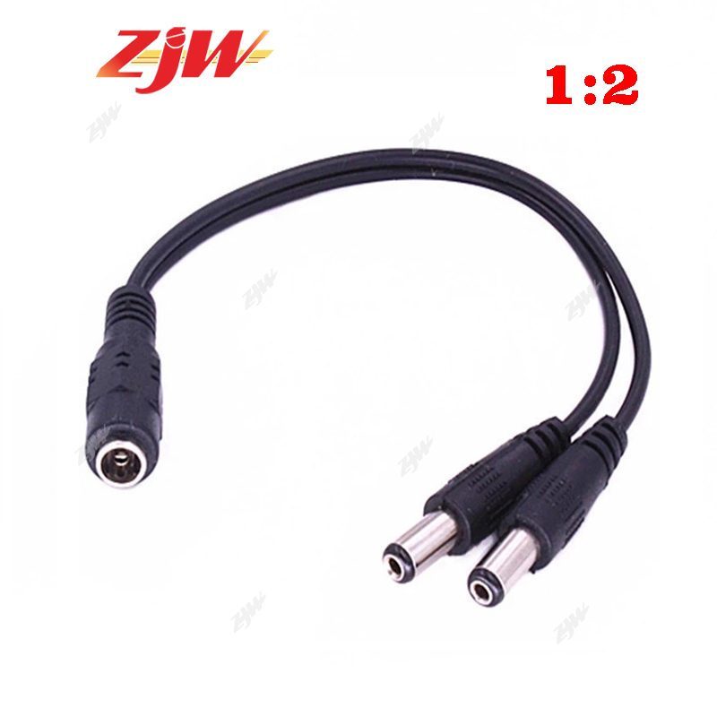ZJW DC Power 1 to 2 3 4 6 8 Way Splitter Connector Plug Cable 5.5mm*2 ...