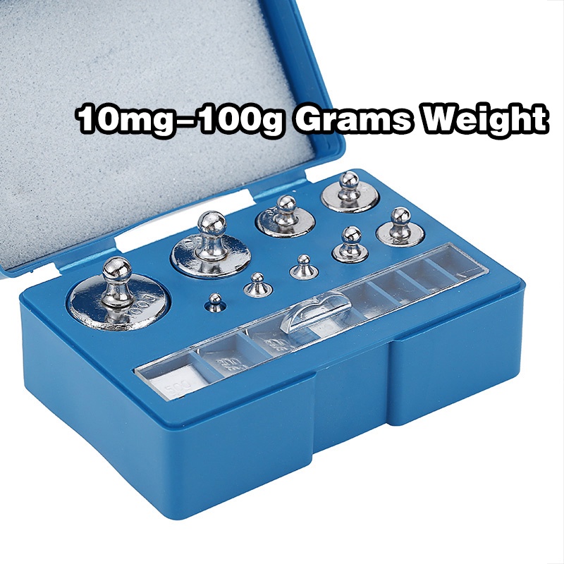 17Pcs/Kit 10mg-100g Grams Precision Calibration Weight Test Tools Scale ...