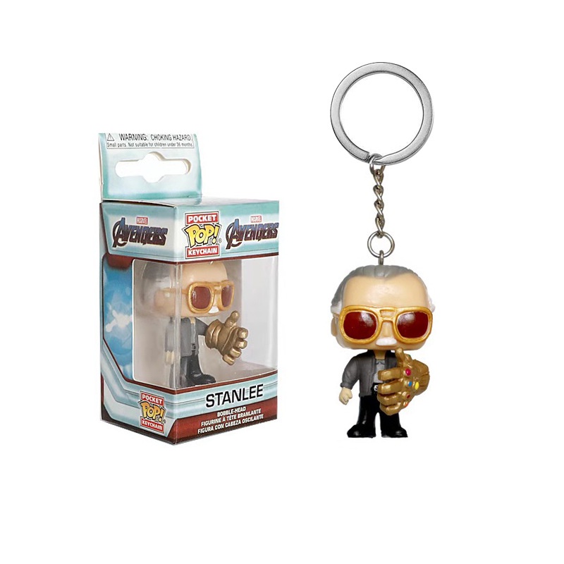 FUNKO Marvel figure Stan Lee the father of Marvel keychain | Shopee ...