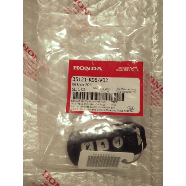HONDA PCX 150 / ADV 150 SMART KEY / REMOTE GENUINE 35121-K96-V02 ...