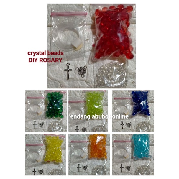 DIY ROSARY COMPLETE 1 SET PACKAGE for school project rosary making 1 ...