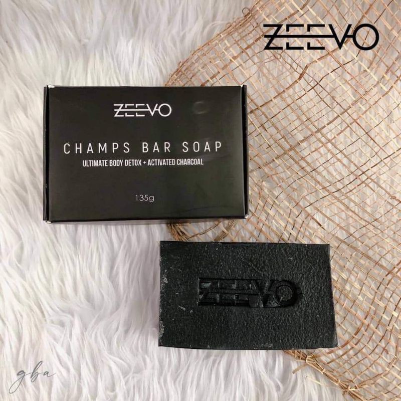 Zeevo Champs Bar Charcoal Soap 135g | Shopee Philippines