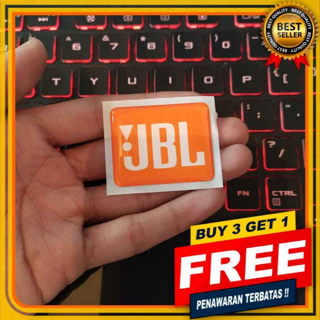 Jbl SOUND STICKER EMBLEM AUDIO STICKER FLEXIBLE 3D BOX SHAPE SIZE 33MM ...