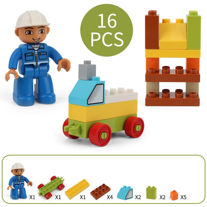 Early Learning Engineer Brick Set Play Blocks toys For Kids | Shopee ...