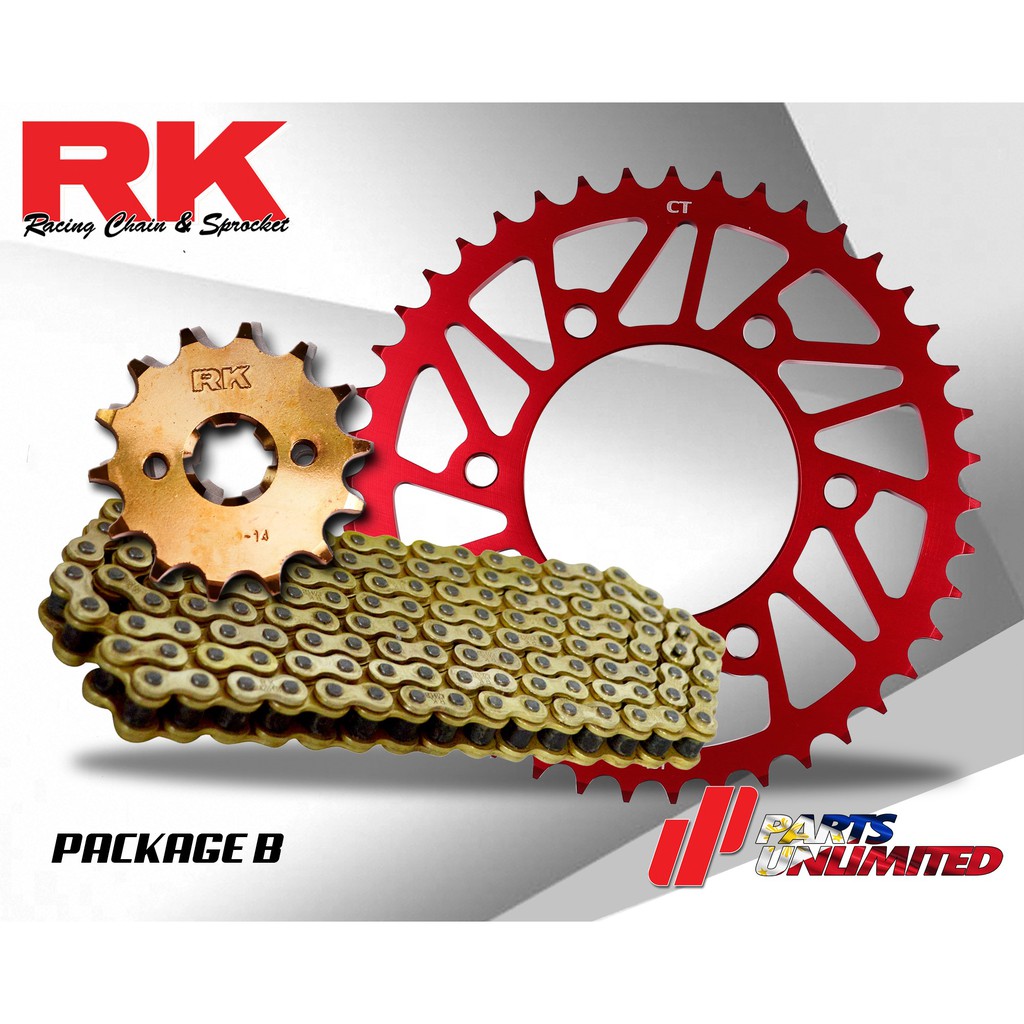 CHAIN AND SPROCKET SET (PACKAGE B) FOR SNIPER 150/155 / FZ16 428X41T ...