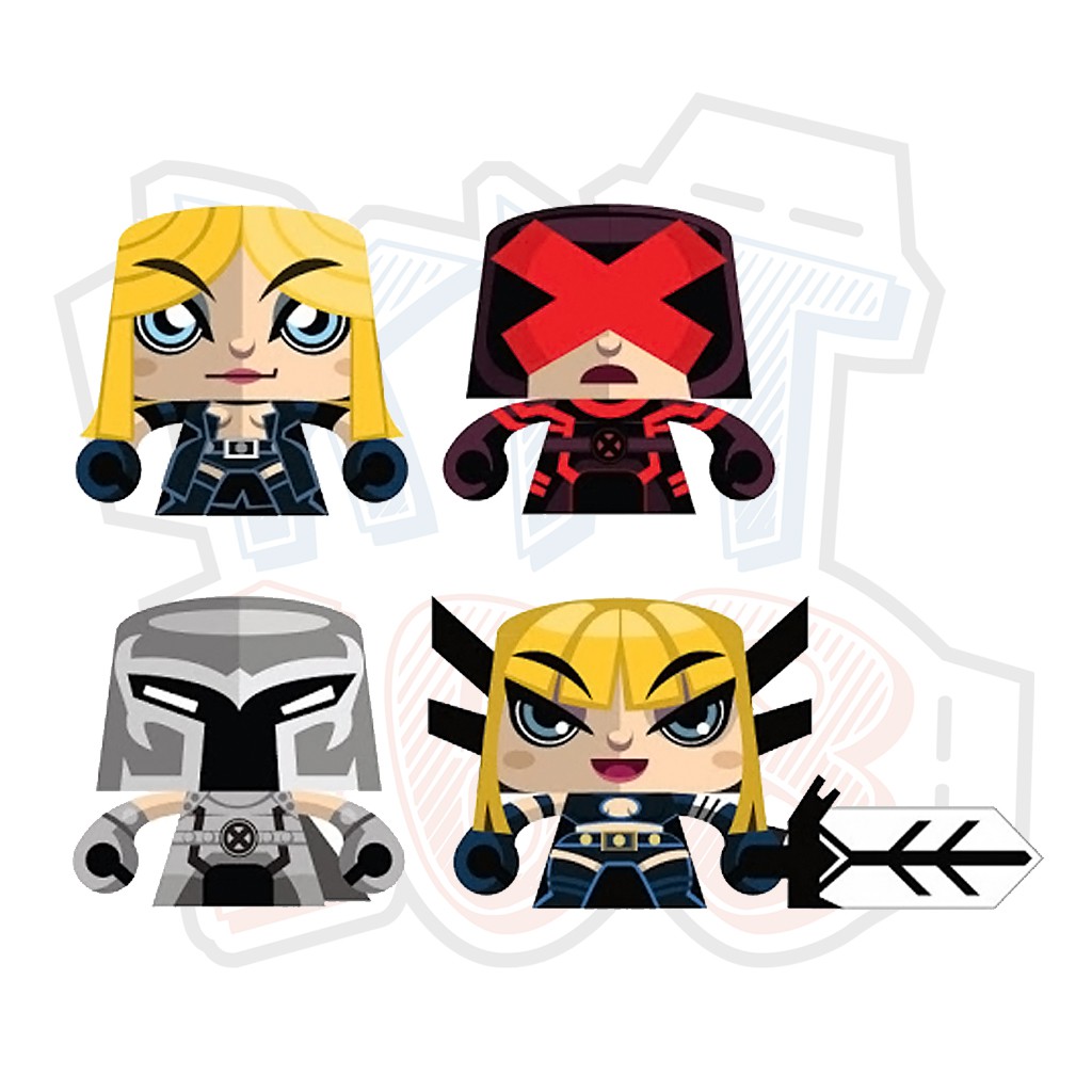 Marvel Xmen chibi paper model New Charles Xavier School | Shopee ...