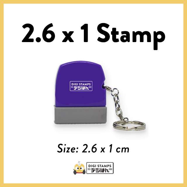 Digistamps 2.6 X 1 Customizable Pre-Inked Solid Color Case Stamp ...