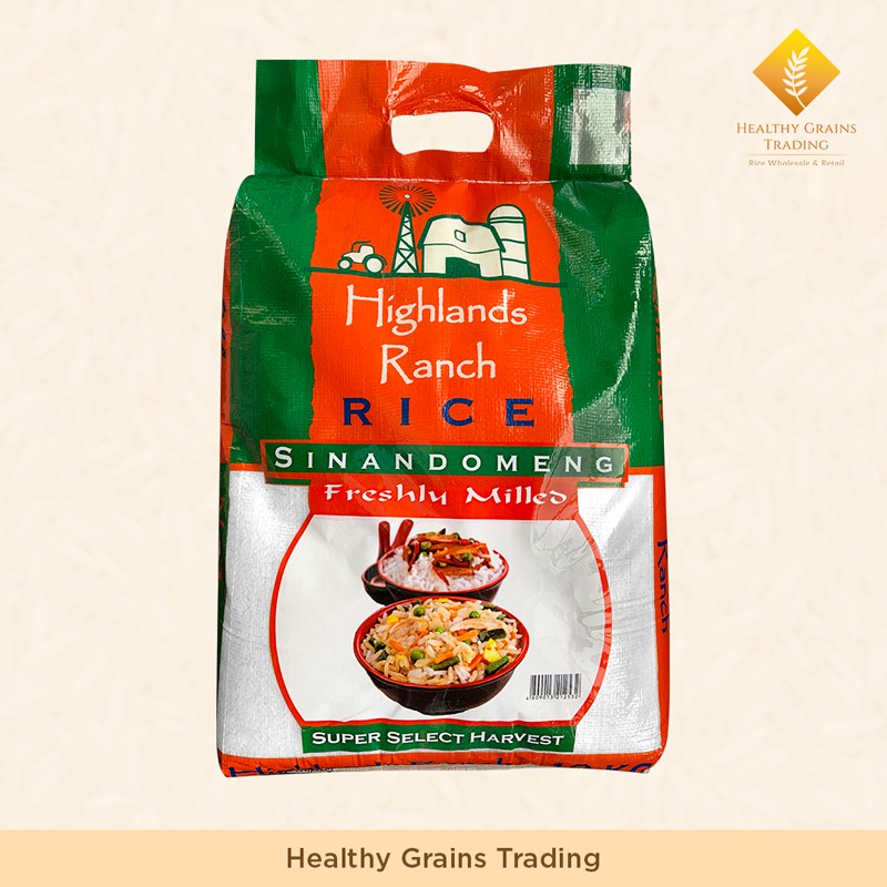 Highlands Ranch Premium Sinandomeng Rice 10kg | Shopee Philippines
