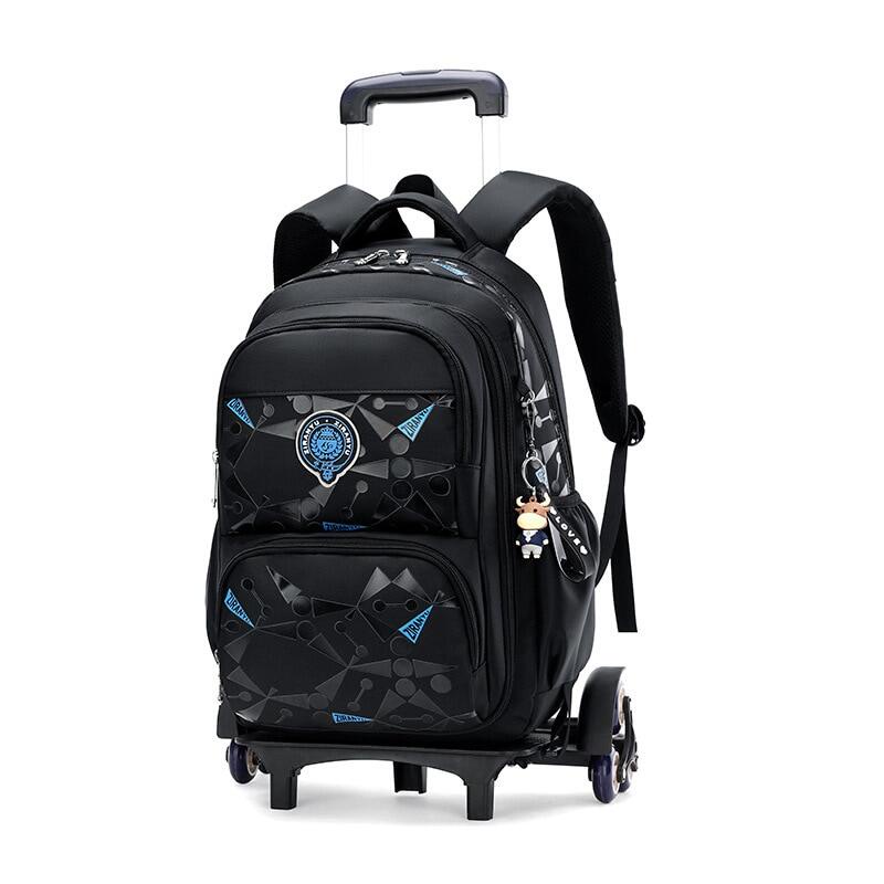 ZIRANYU High-capacity Trolley Bag for kids boy Kids Backpack on Wheels ...