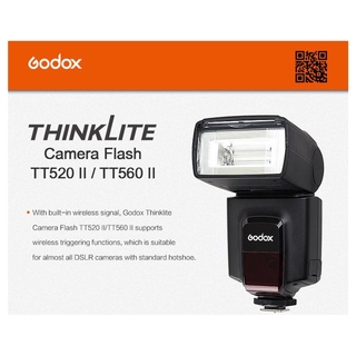 Godox Thinklite Camera Flash TT520II with Build-in 433MHz Wireless ...