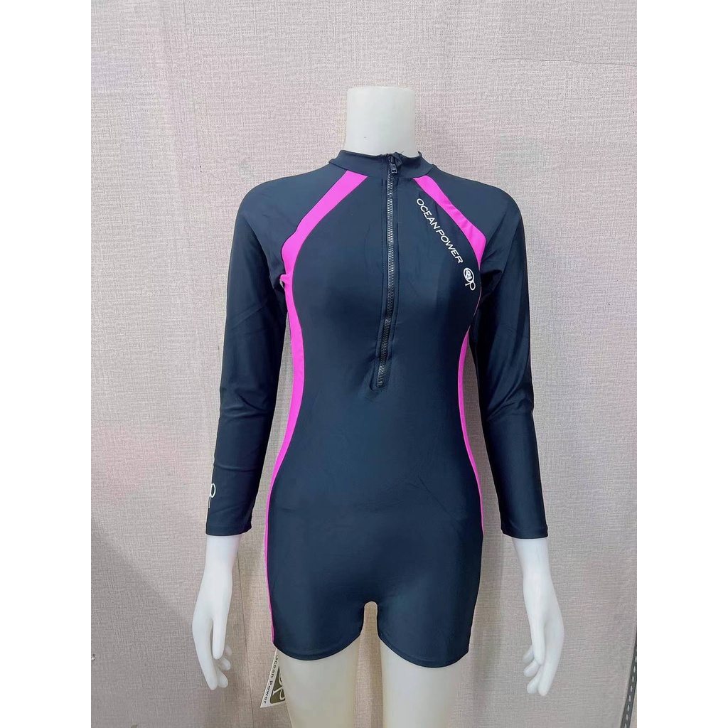 COD [#215] OP RASHGUARDS SWIMWEAR FOR GIRL ZIPPER JUMPSUIT OP DESIGN ...