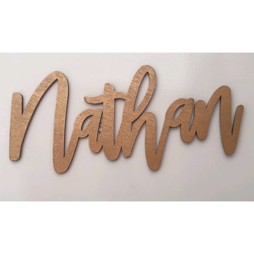 Custom backdrop sign with name writing / Plywood room decoration ...
