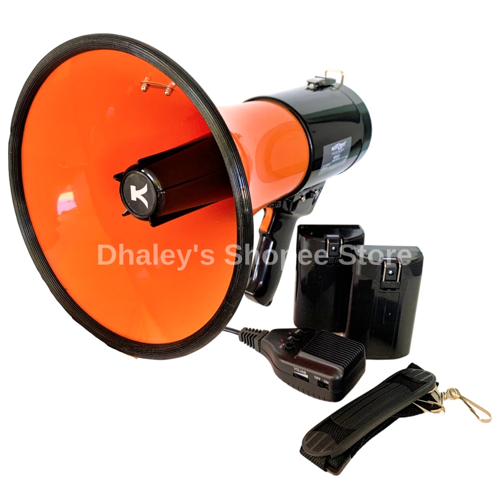 KONZERT MEGAPHONE MEGA1 50WATTS WITH RECORDING FUNCTION, SIREN, AND MP3 ...