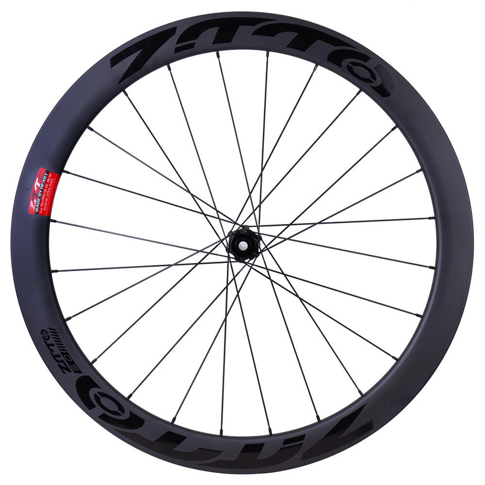 ZTTO Road Bike Carbon Fiber Wheelset Tubeless Disc Brake 50mm Aero Rim ...