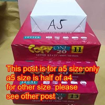 A5 Copy One A5 size (5.875x8.25 inches) Bond Paper sub20 70gsm / sub 24 ...