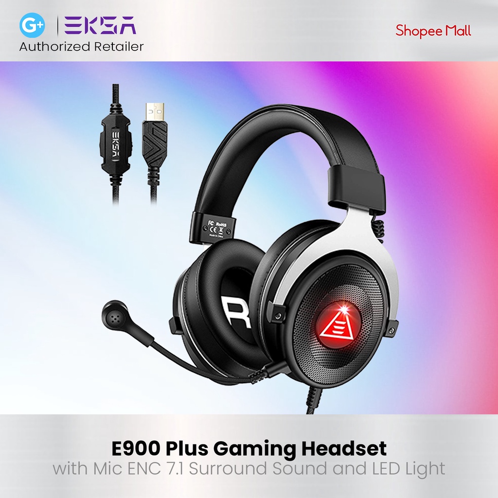 EKSA E900 Plus Gaming Headset with Mic ENC 7.1 Surround Sound with ...