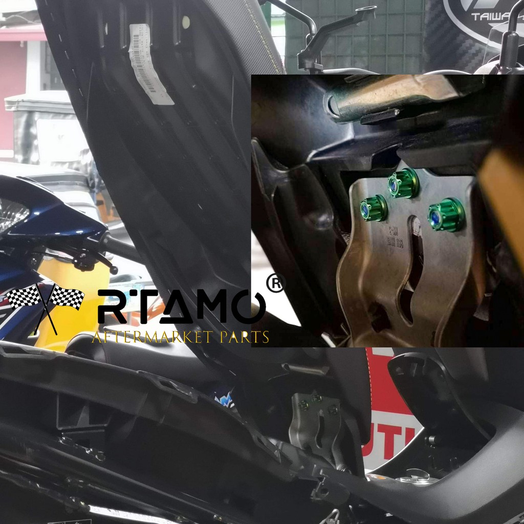 RTAMO Titanium Gr5 Seat Bottom Nut Set Nmax V1 V2 Aerox V1 V2 Include 3 ...