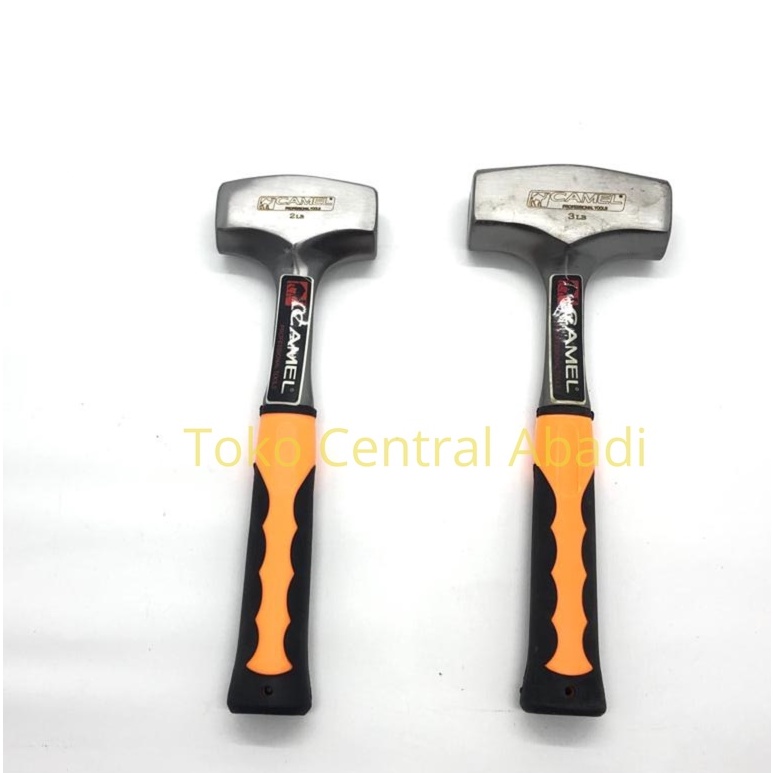 2 LB Iron Stone Hammer with CAMEL Fiber Handle | Bodem Bogem Hammer 2LB ...