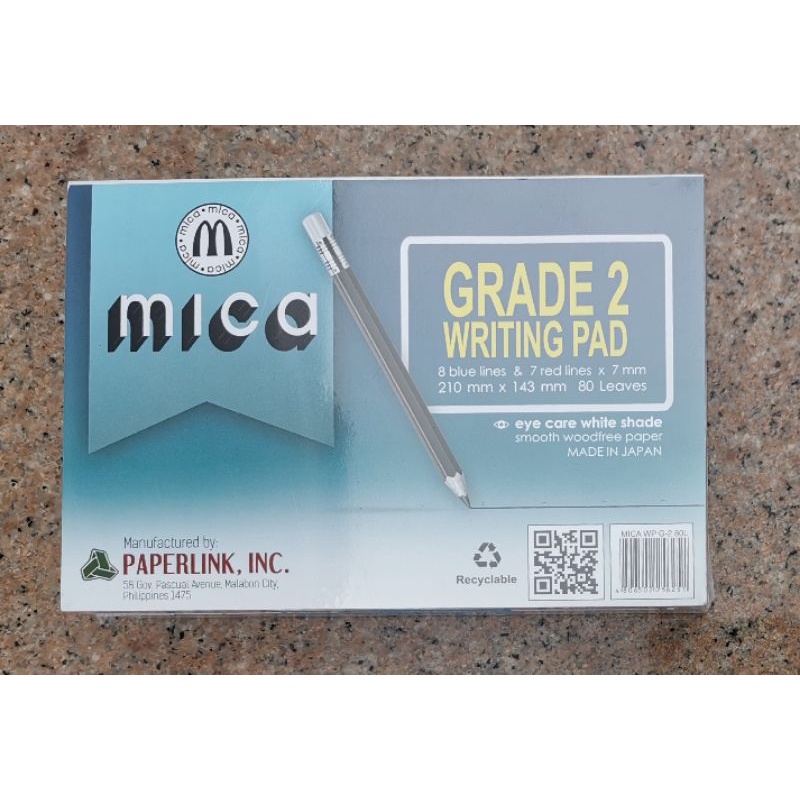 [Mica] Writing pad [Grade1,2,3,4] [3~10pcs] | Shopee Philippines