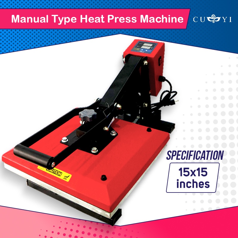 Digital Heat Press Machine A4 Size CUYI Brand 15x15inches Flatbed ...
