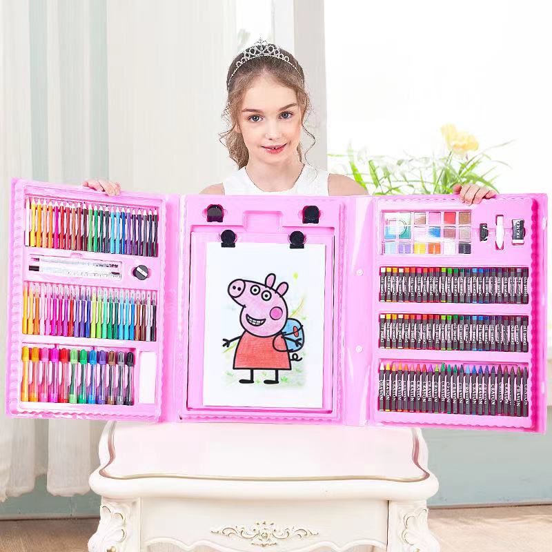 208Pcs Kids Super Mega Art Coloring Set Crayons Oil Pastels Color ...