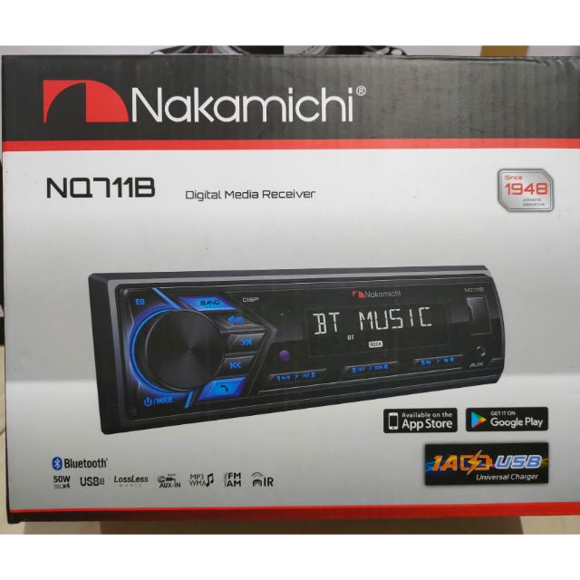 Nakamichi NQ711B 1DIN Deckless Headunit / Stereo | Shopee Philippines