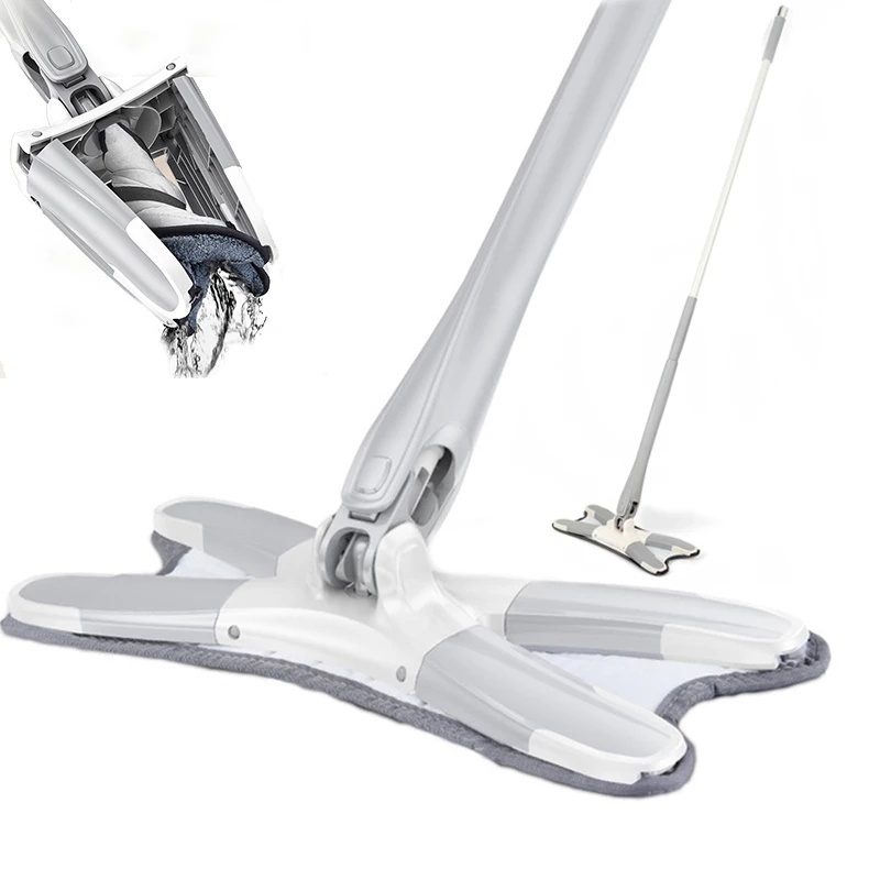 X-Type Microfiber Mop, 360 Degree Flatbed Mop, Hands Free Home Cleaning ...