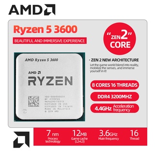 USED AMD Ryzen 5 3600 R5 3600 Six-Core Twelve-Thread CPU Processor 7NM ...