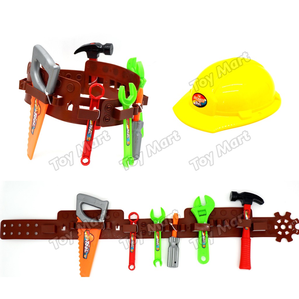 Construction Engineering Simulation Tools Toy Set ( Helmet ...