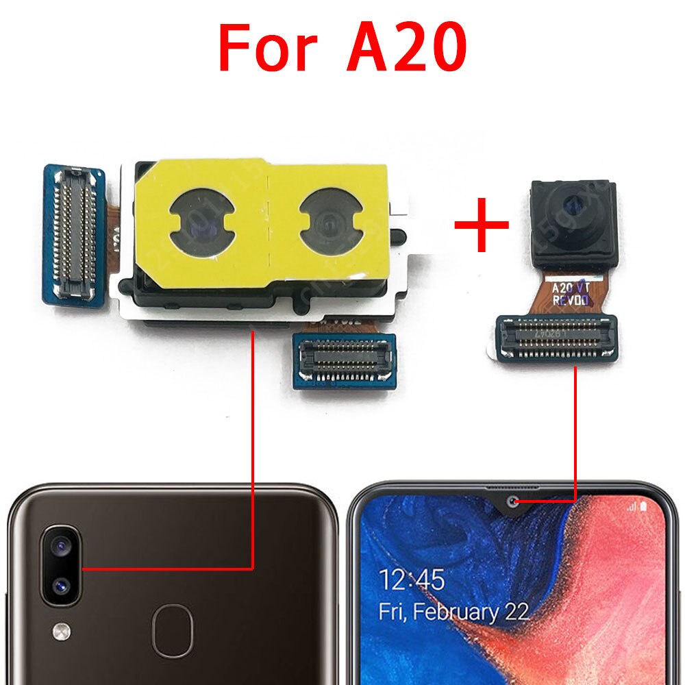 Original Front Back Camera For Samsung Galaxy A20 A20e A20s Selfie Rear ...