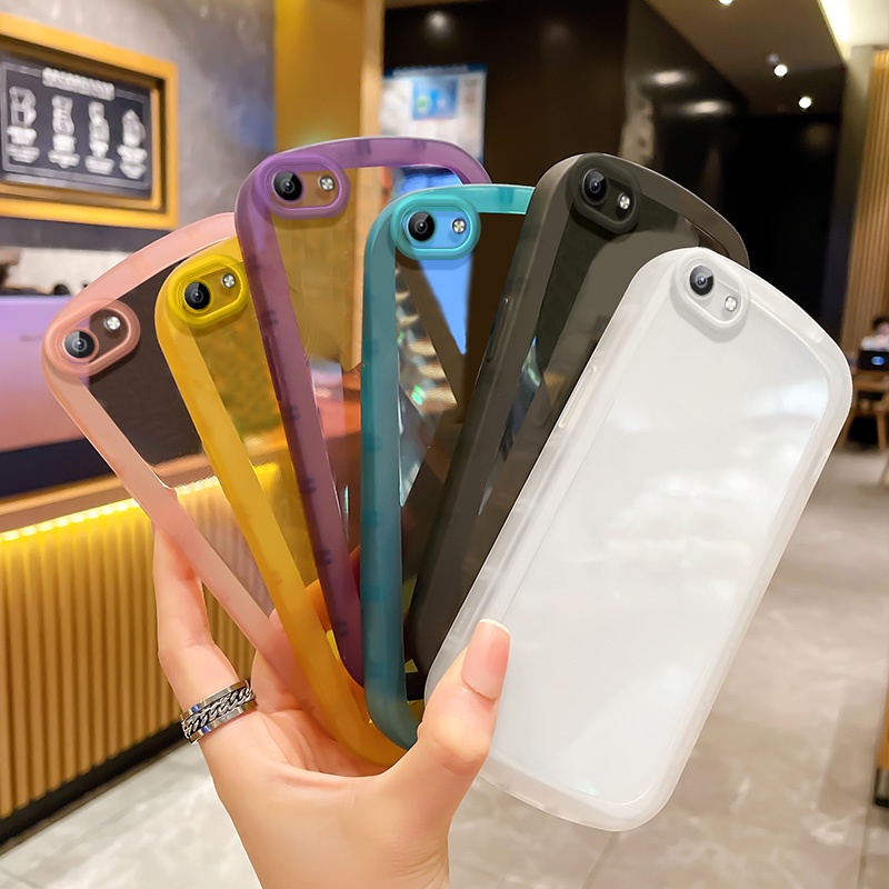 Transparent Cute Round Phone Case Vivo Y81 Y66 Y67 Y95 Y93 Y91 Y91C Y1S ...