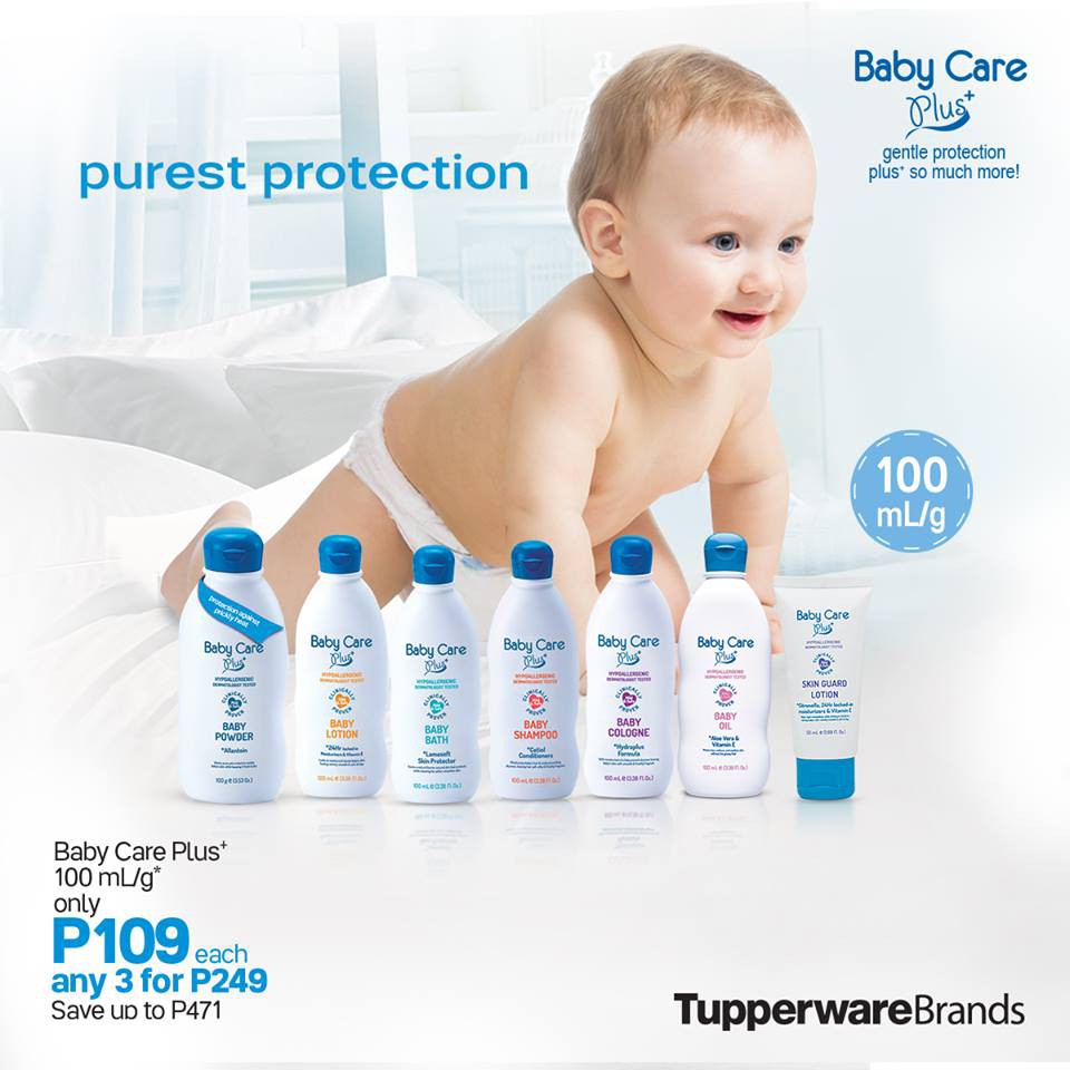 100ml Baby Care Plus White Tupperware baby lotion POWDER COLOGNE ...