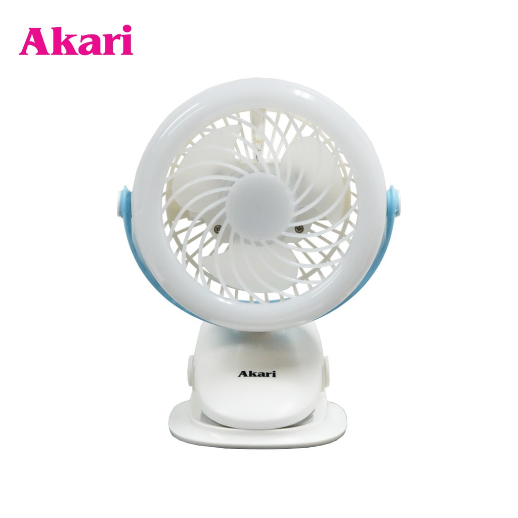 Mini handheld fan Akari Rechargeable 360° LED Clip Fan (AJF-5509B ...