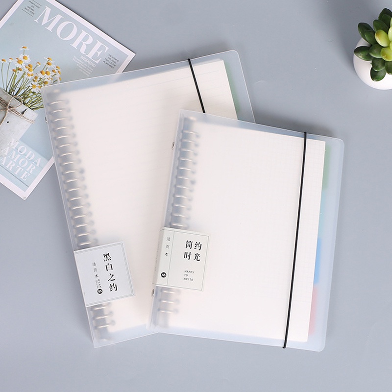 60 Sheets A5/B5 Loose Leaf Notebook Blank/Line/Grid/Dotted Inner ...