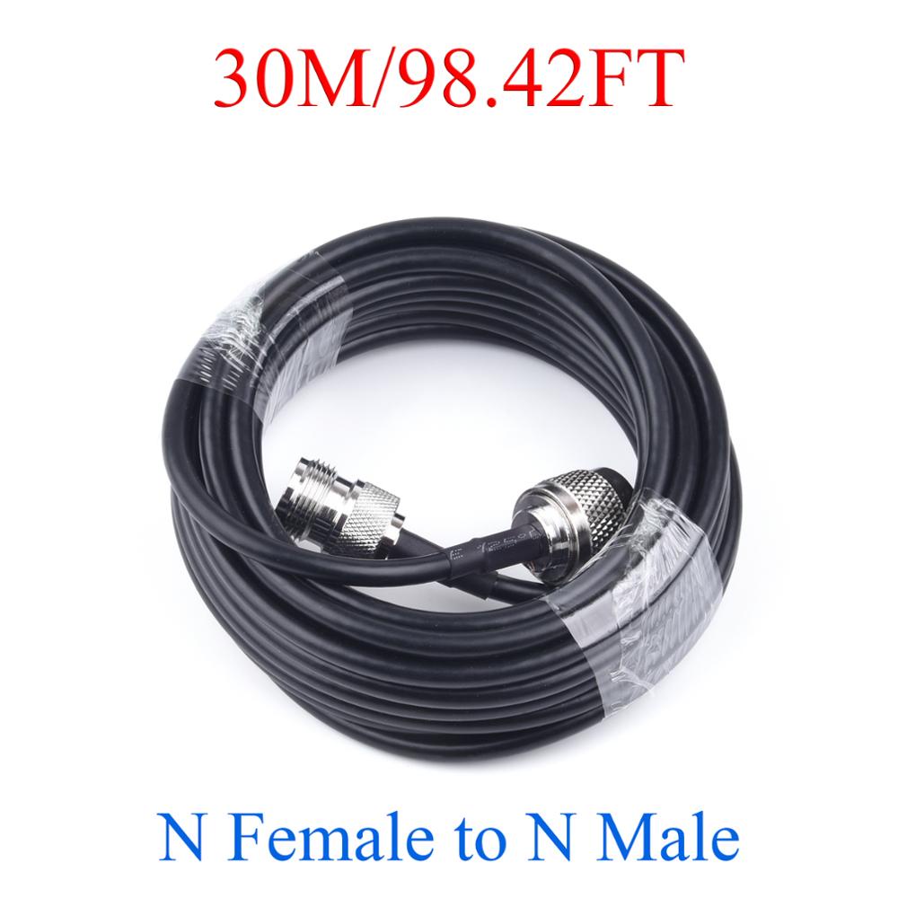 30M RG58/50-3 RF Coaxial Cable SMA/N Female/Male to Male Extension Wire For 4G LTE Cellular ...