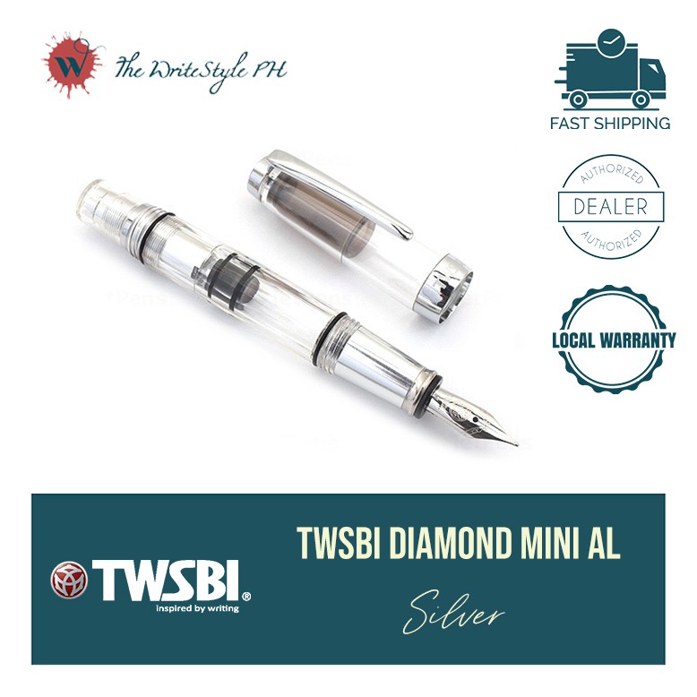 TWSBI Diamond Mini AL Silver Fountain Pen | Shopee Philippines